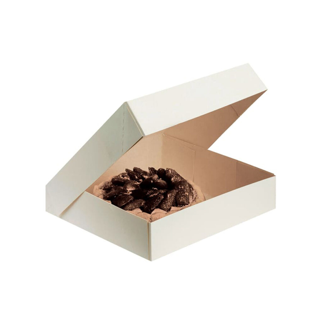 CAKE BOX WHITE CARDBOARD 35CM – Digital Display Showroom